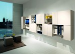 Libreria My Space moderna con contenitori - DIOTTI A&F Arredamenti